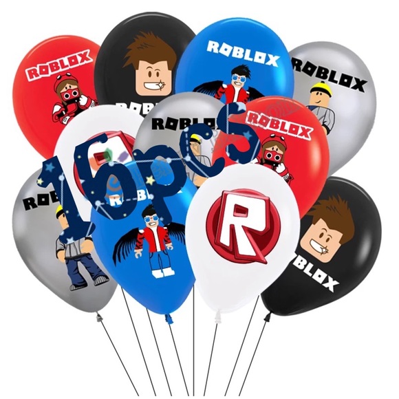 no brand | Party Supplies | Roblox 6pcs Mix Colors Latex Balloons ...